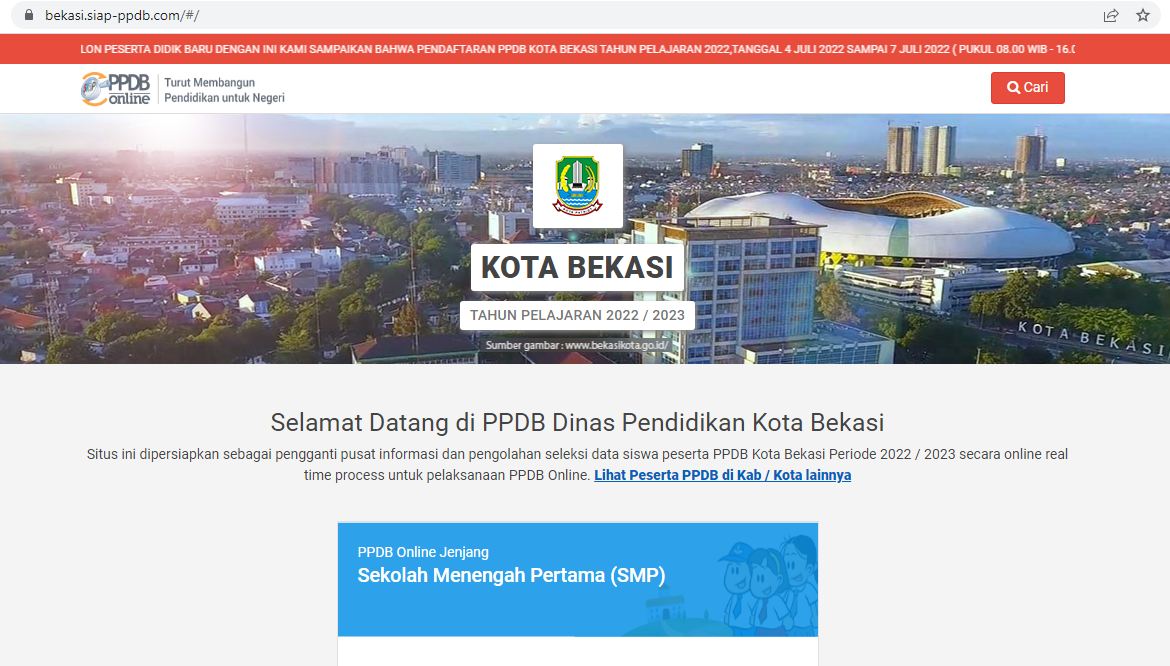 TATA CARA PENDAFTARAN PPDB 2022 - SMPN 4 Kota Bekasi
